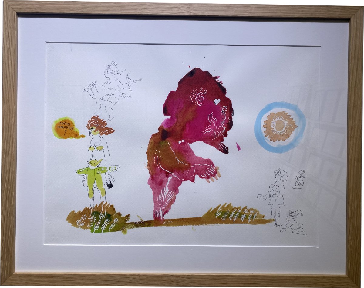 Kurt Westergaard, Akvarel - Kurt Westergaard - Galleri Art Expo