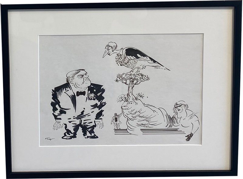 Kurt Westergaard - unika tegning 30x40cm - Kurt Westergaard - Galleri ...