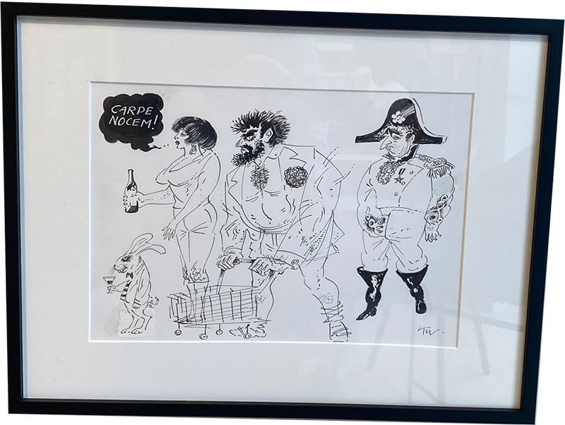 Kurt Westergaard - unika tegning 30x40cm - Kurt Westergaard - Galleri ...