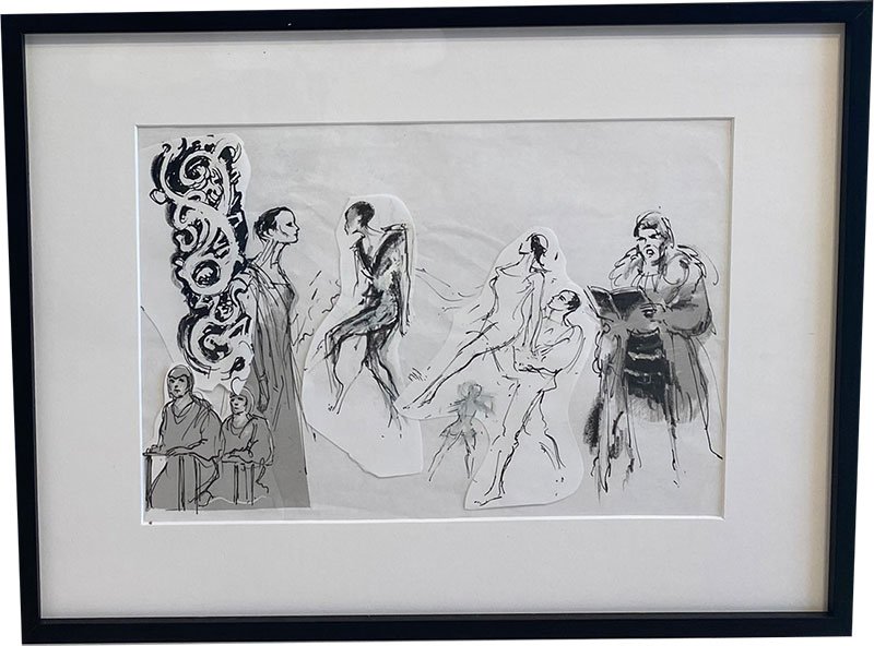 Kurt Westergaard - unika tegning 30x40cm - Kurt Westergaard - Galleri ...