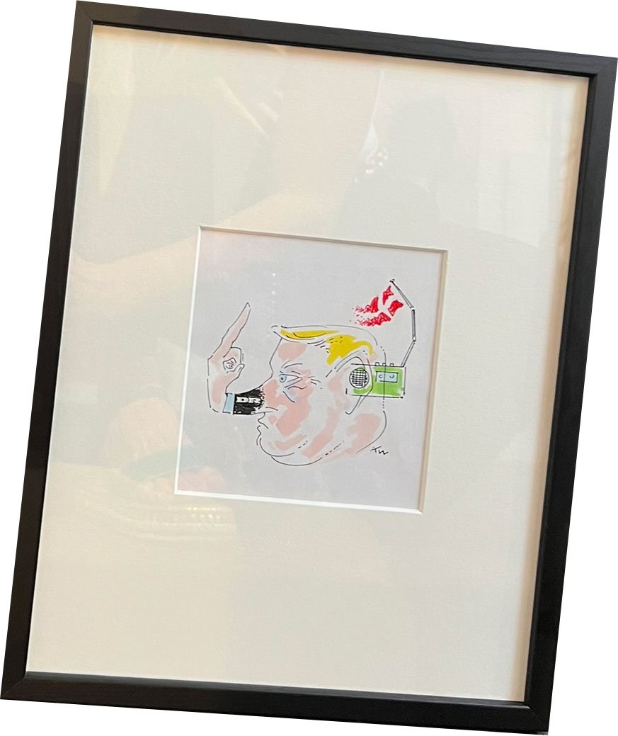 Kurt Westergaard, kronik 24x30cm - Kurt Westergaard - Galleri Art Expo