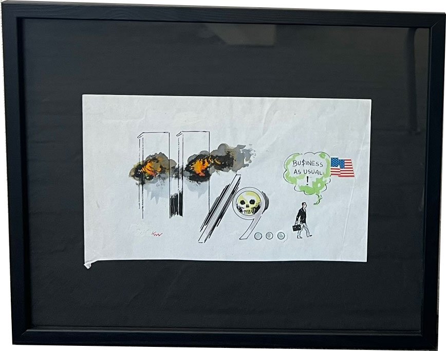 Kurt Westergaard, kronik 21x34cm - Kurt Westergaard - Galleri Art Expo