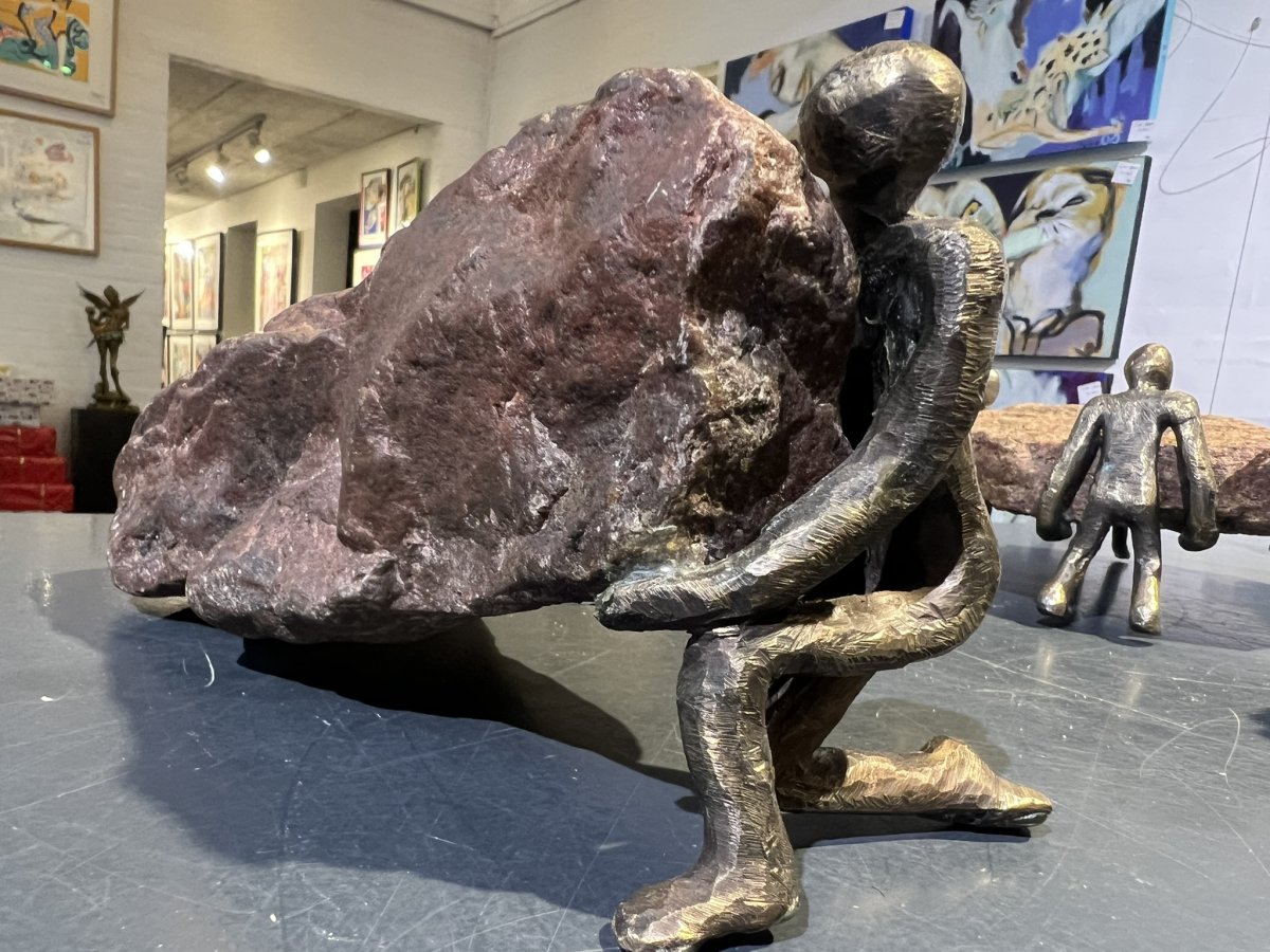 "Indre styrke" Bronceskulptur af Lisbeth Gundersen - Lisbeth Gundersen - Galleri Art Expo